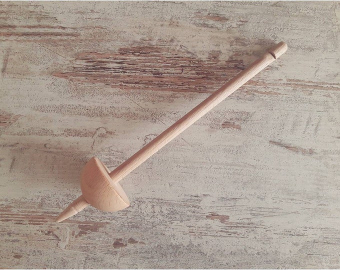 Wooden Drop Spindle, Learn to Spin, Handspun for Wool and Paper ...