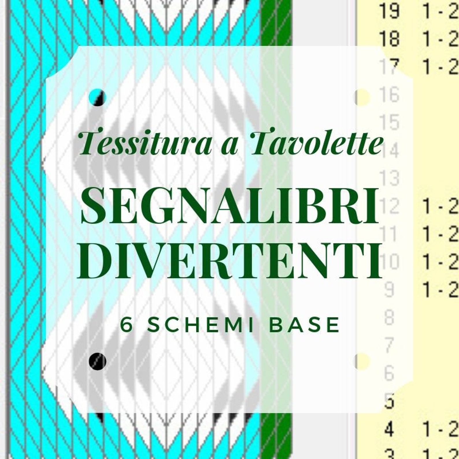 Tablet Weaving Bookmark Patterns Basic Chart to Create - Etsy