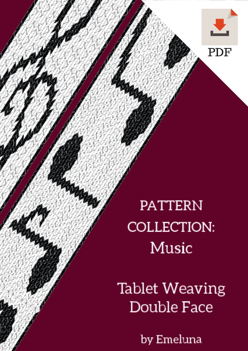 Music Collection Double Face Tablet Weaving Patterns Learn - Etsy