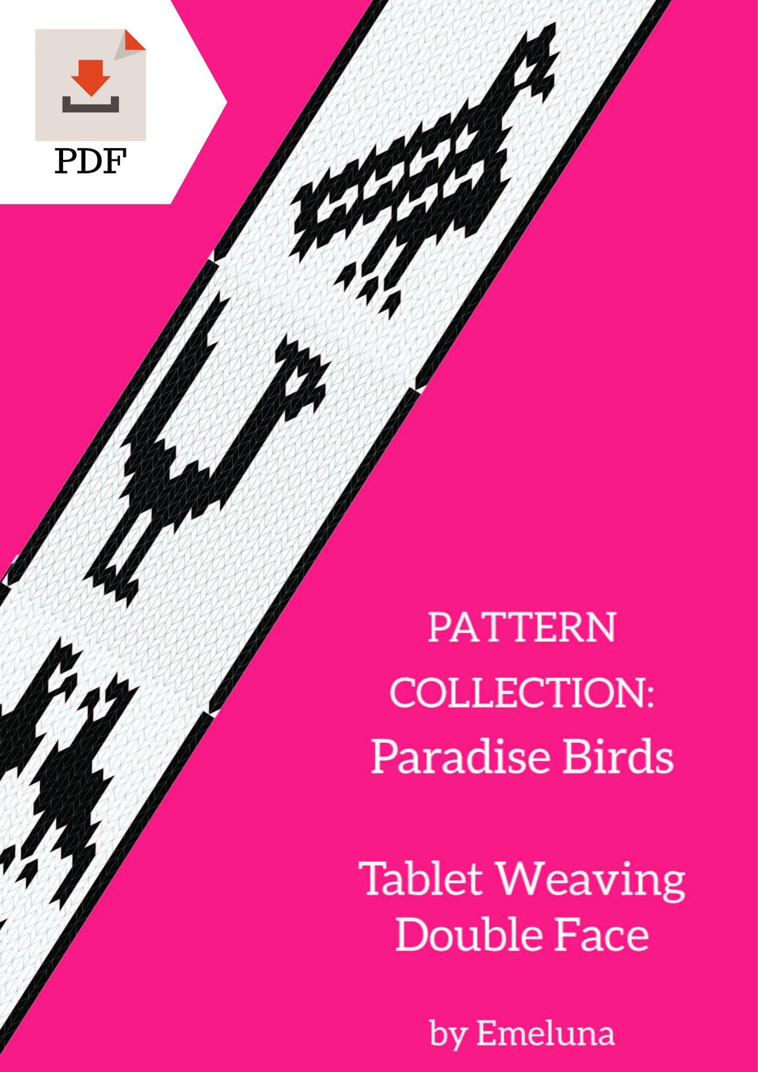 Paradise Birds Double Face Tablet Weaving Patterns, Learn Intermediate ...