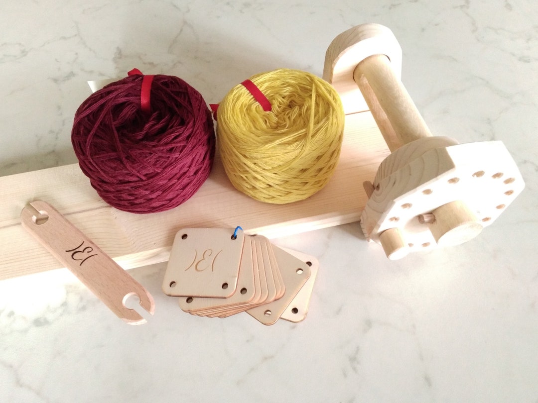 Tablet Weaving Complete Set Fot Beginners Consisting of Loom, 10 ...