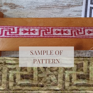 Herdonia Roman Diagram, Tablet Weaving Pattern, Intermediate Chart to ...