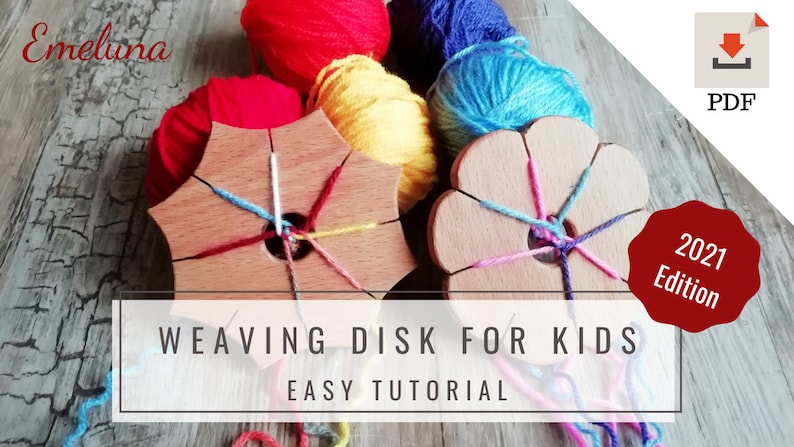 Weaving Disk Tutorial for Kids How to Create Strings and - Etsy