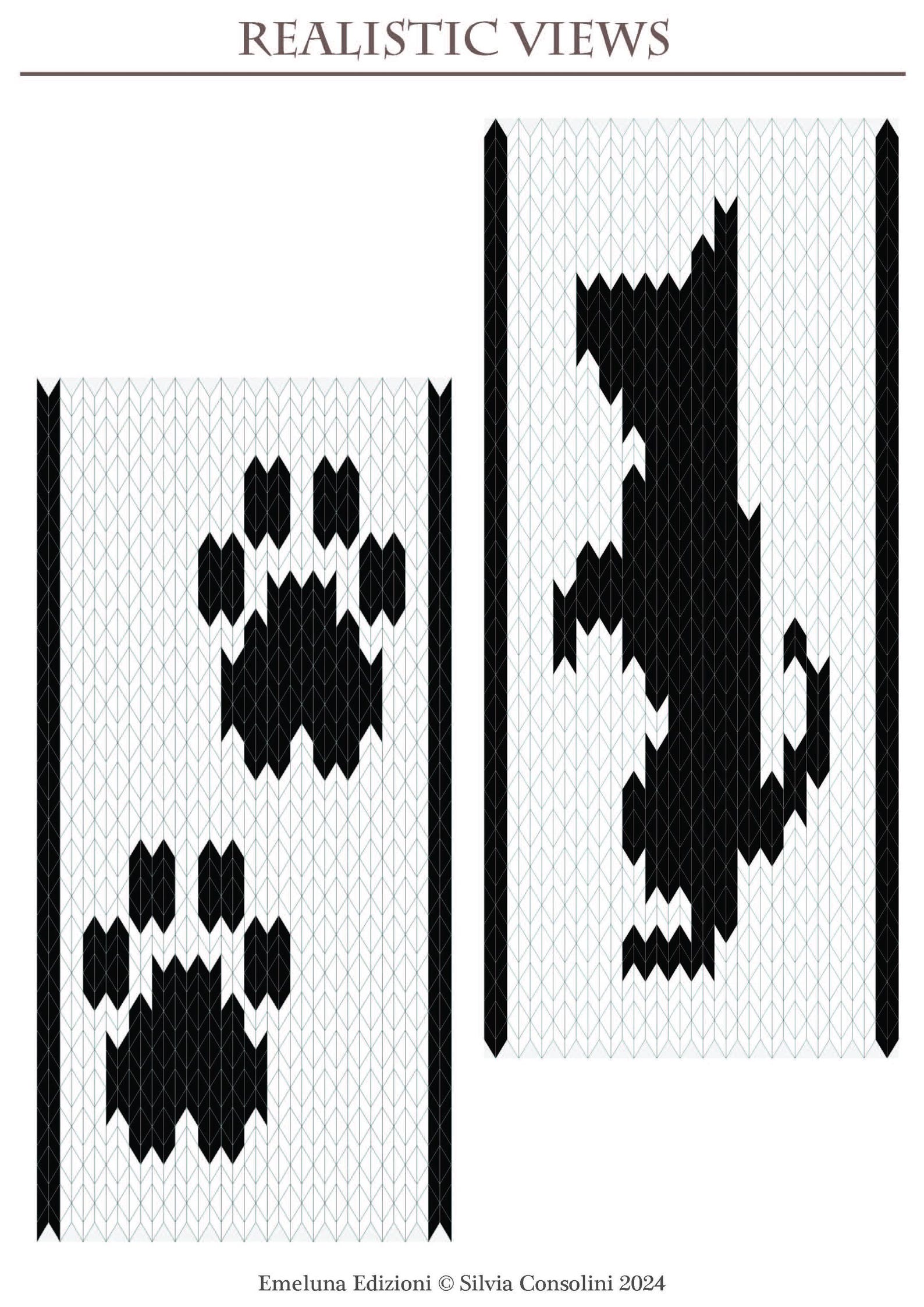 Dogs and Paws Tablet Weaving Patterns: Double Face Ribbon (PDF Pattern ...