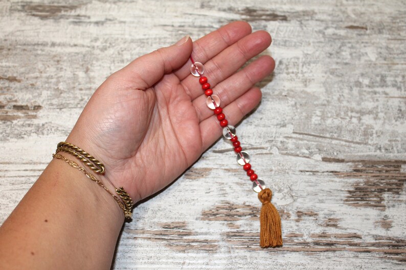 Wooden and Glass Paternoster Medieval Prayer Beads Small - Etsy
