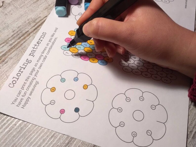 Weaving Disk Tutorial for Kids How to Create Strings and - Etsy