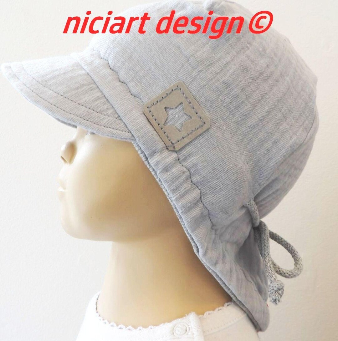 Summer Hat Muslin Hat Neck Protection Peaked Cap Muslin Summer Hat Sun ...