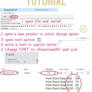 Super Small Rhinestone Alphabet Rhinestone TTF Font - Etsy