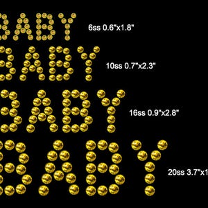 Super Small Rhinestone Alphabet Rhinestone TTF Font - Etsy