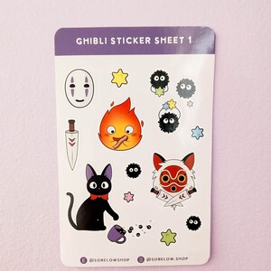 Studio Ghibli Sticker Sheet 1 Stickers - Etsy