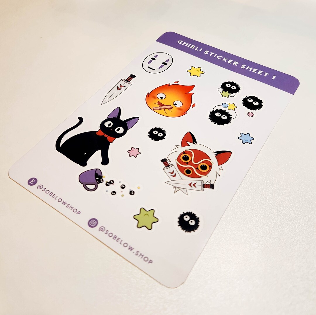 Studio Ghibli Sticker Sheet 1 Stickers - Etsy