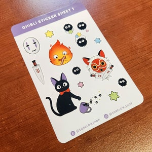 Studio Ghibli Sticker Sheet 1 Stickers - Etsy