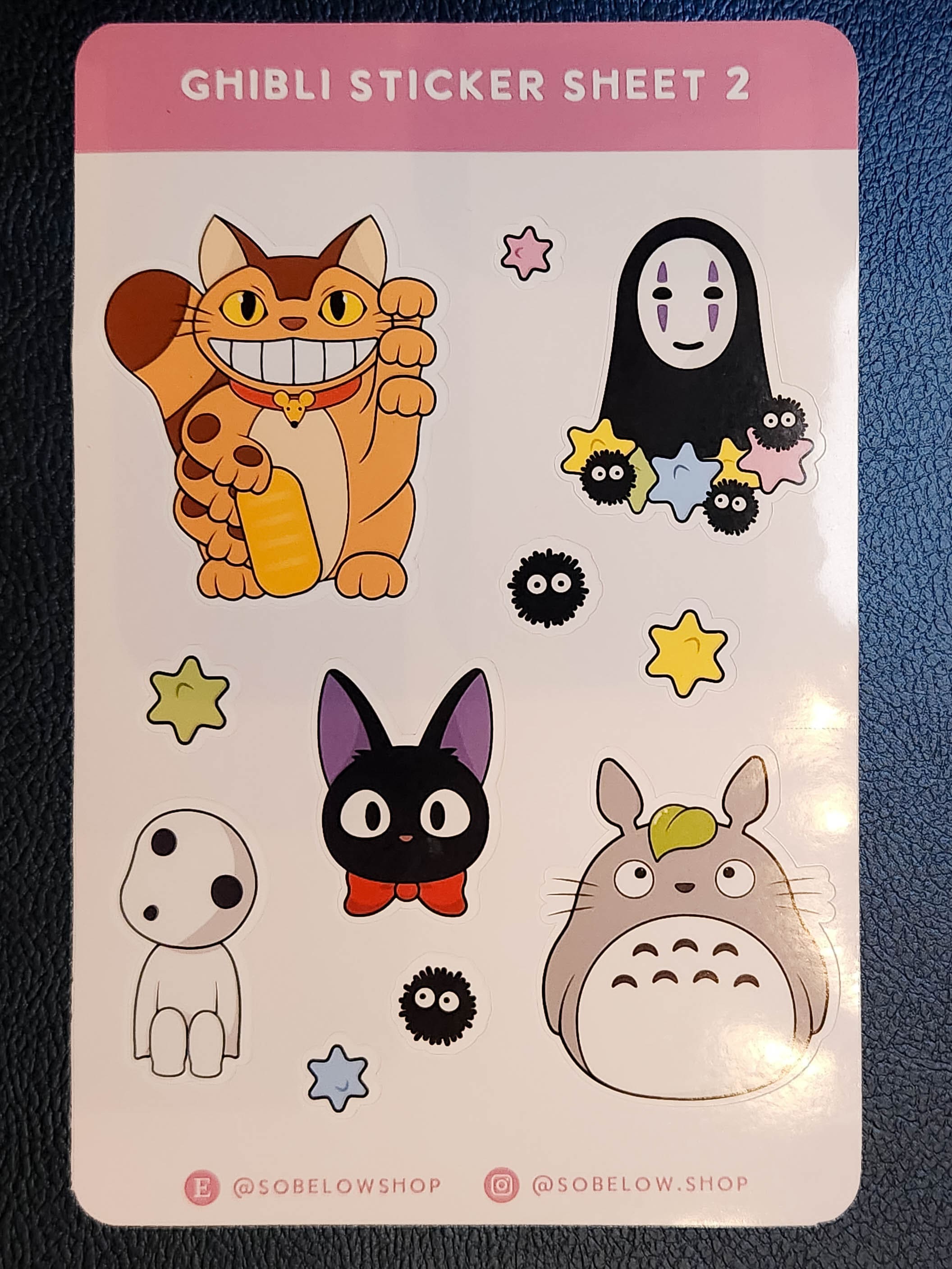 Studio Ghibli Sticker Sheet 2 Stickers - Etsy