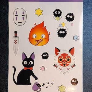Studio Ghibli Sticker Sheet 1 Stickers - Etsy