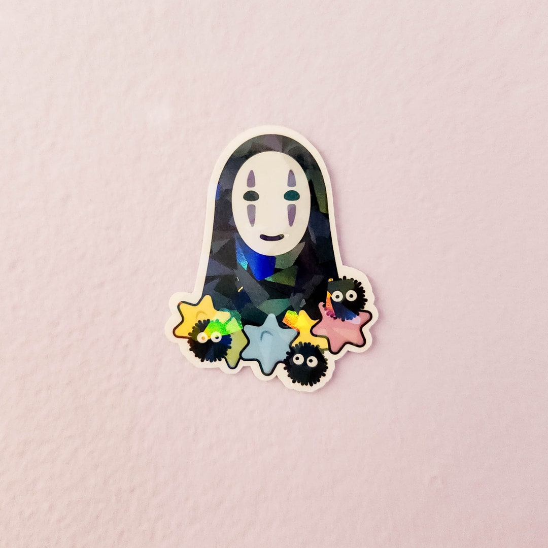 No Face Soot Sprites Spirited Away - Studio Ghibli - Vinyl Sticker - Etsy