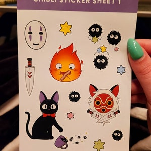 Studio Ghibli Sticker Sheet 1 Stickers - Etsy