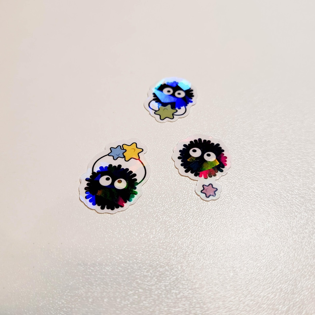 Soot Sprites Set - Spirited Away - Studio Ghibli - Vinyl Stickers - Etsy UK