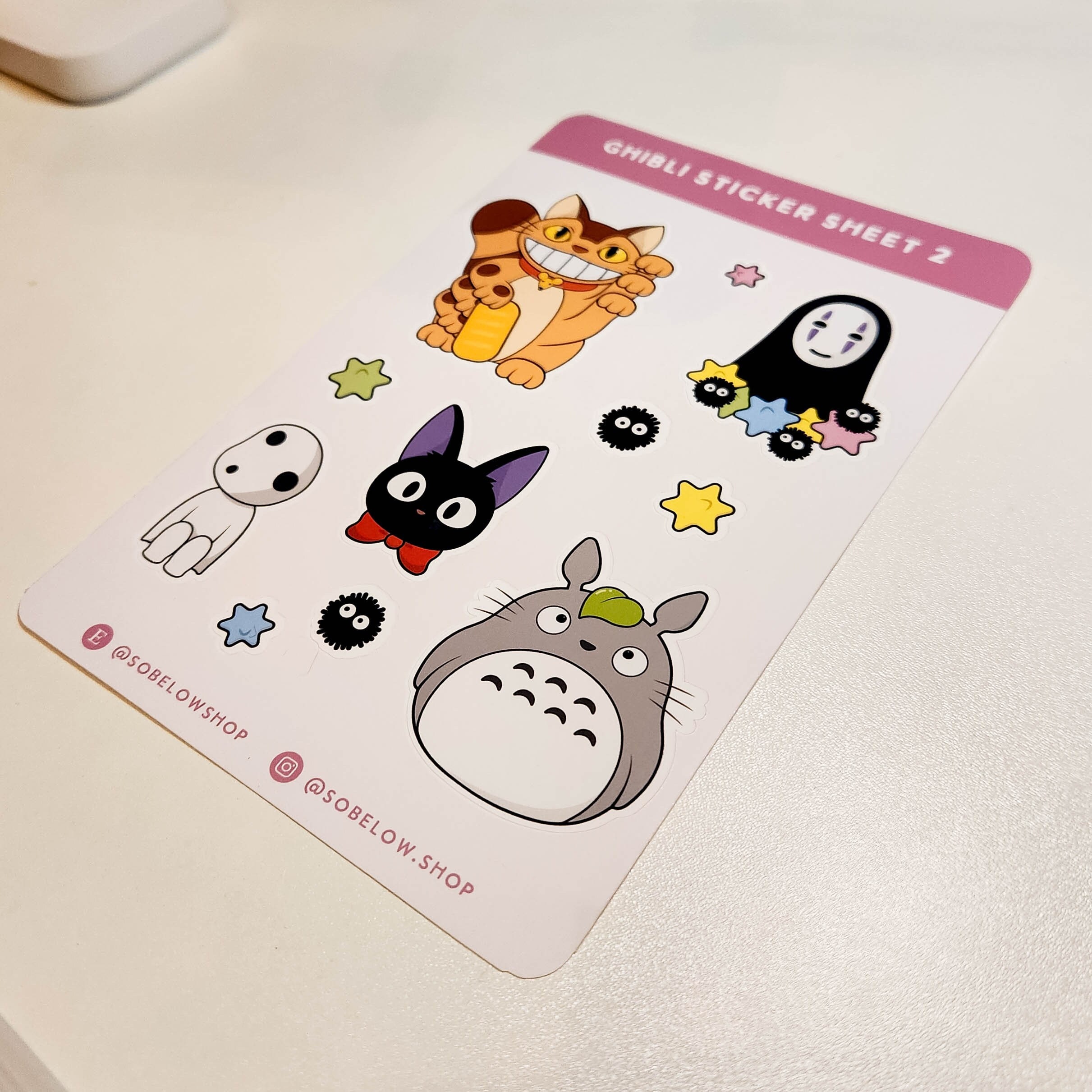 Studio Ghibli Sticker Sheet 2 Stickers - Etsy