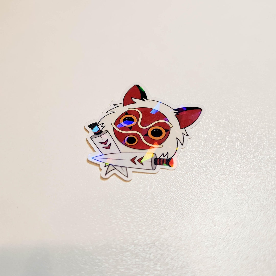 Mask Dagger Princess Mononoke - Studio Ghibli - Vinyl Sticker - Etsy