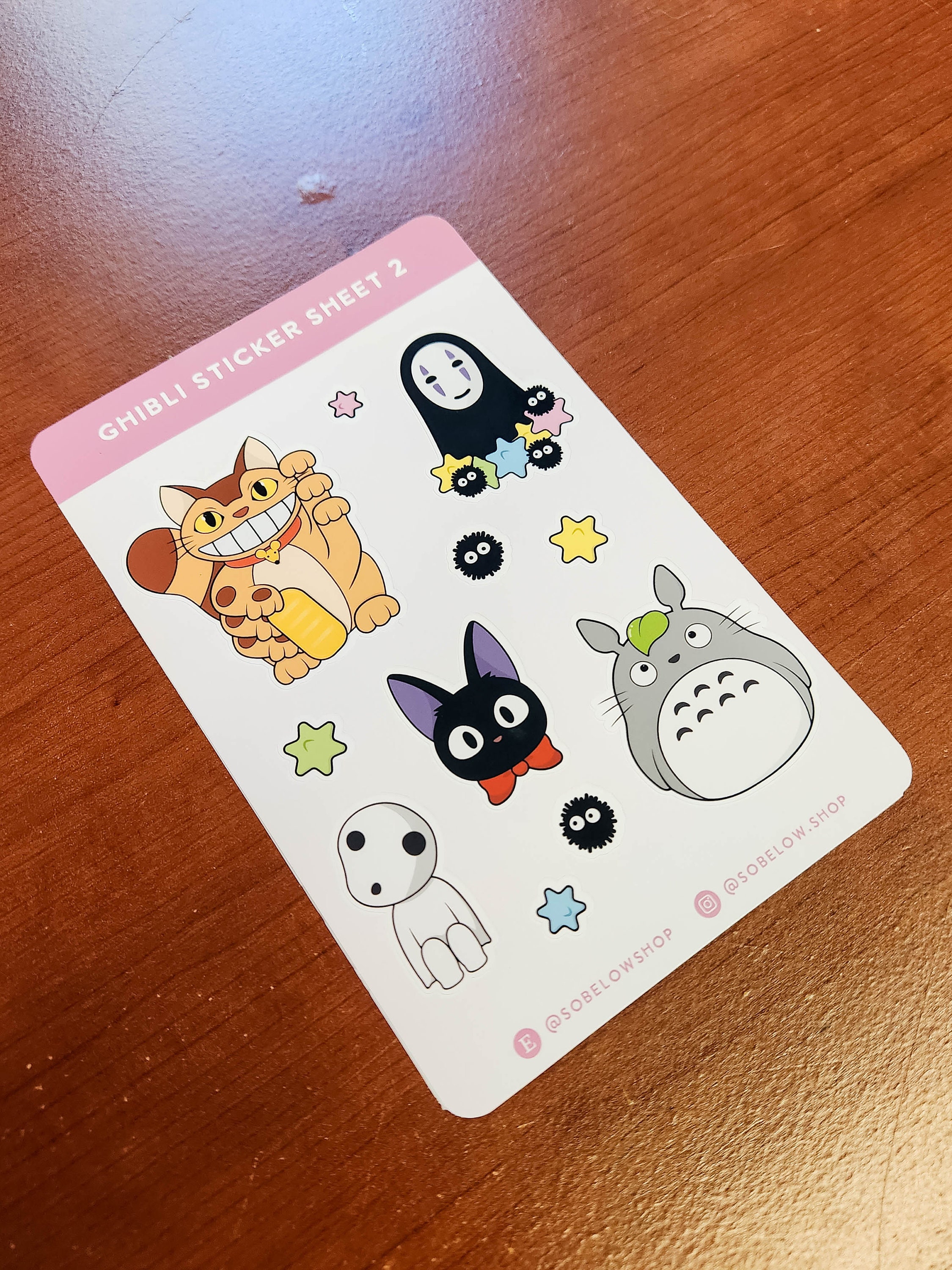 Studio Ghibli Sticker Sheet 2 Stickers - Etsy