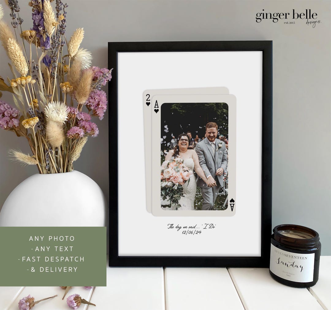 Personalized Photo Card Print - Anniversary, Valentine's Day Gift - Etsy