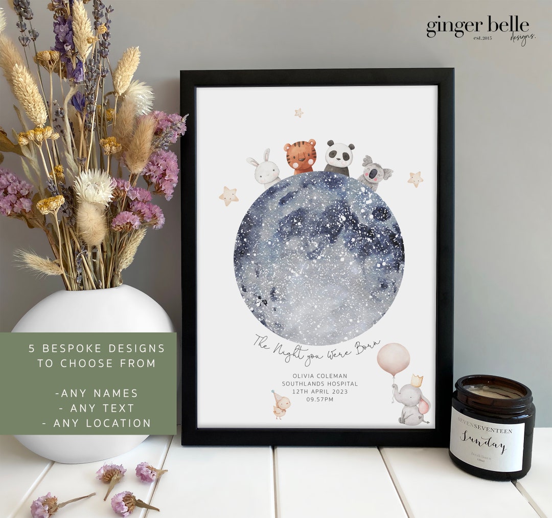Custom Star Map - Personalized Wall Art Gift for New Baby - Etsy