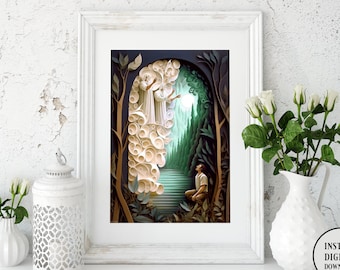 The First Vision Stained Glass Style Print Come Follow Me - Etsy