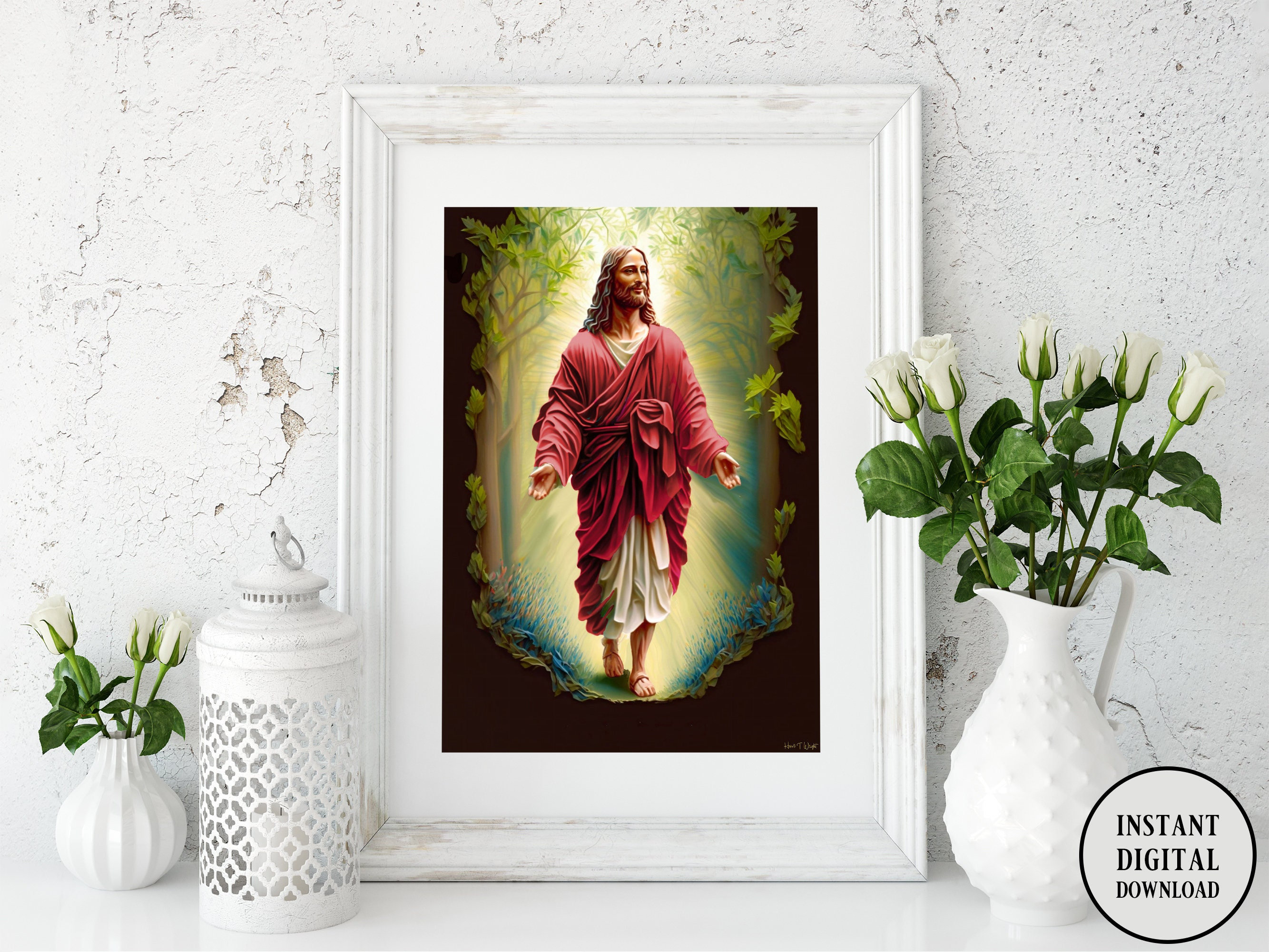 Redeemer - Jesus Returns in Red Robe Children's Wall Art, Picture of ...