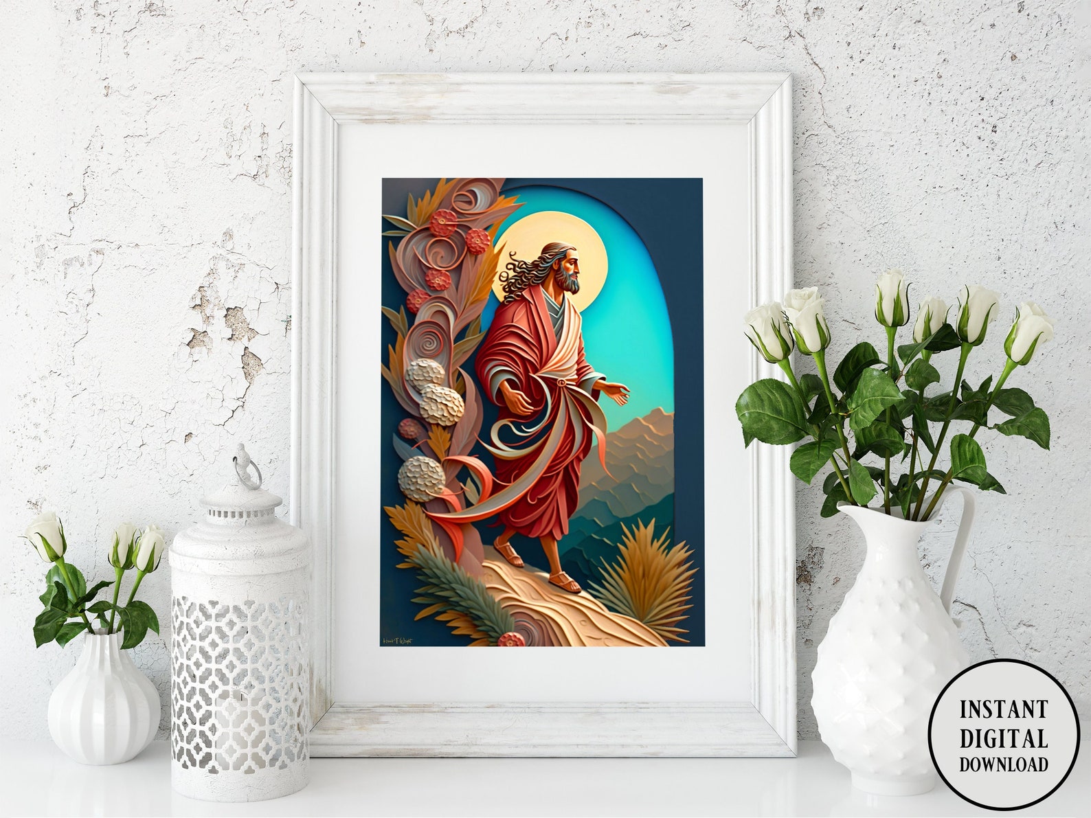 The Strait and Narrow Way - Come Follow Me Art, Jesus Christ Printable ...