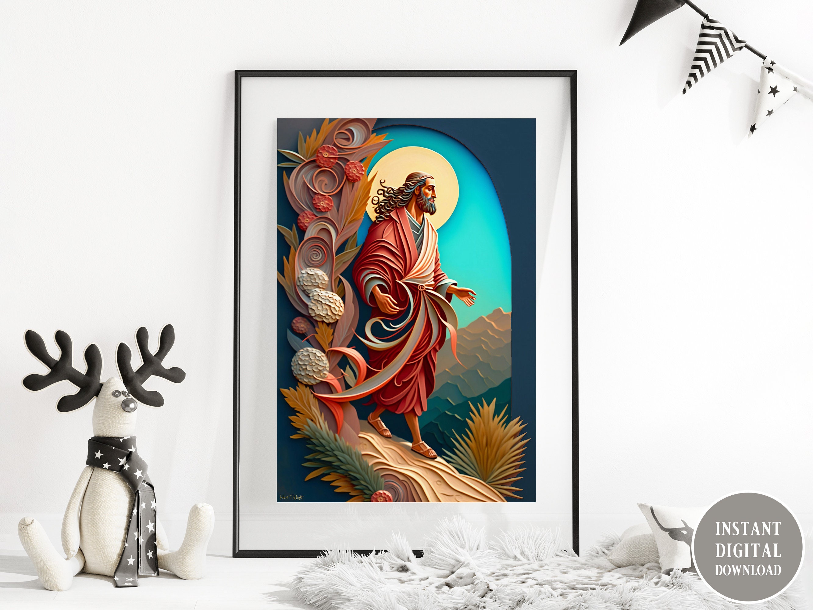 The Strait and Narrow Way - Come Follow Me Art, Jesus Christ Printable ...