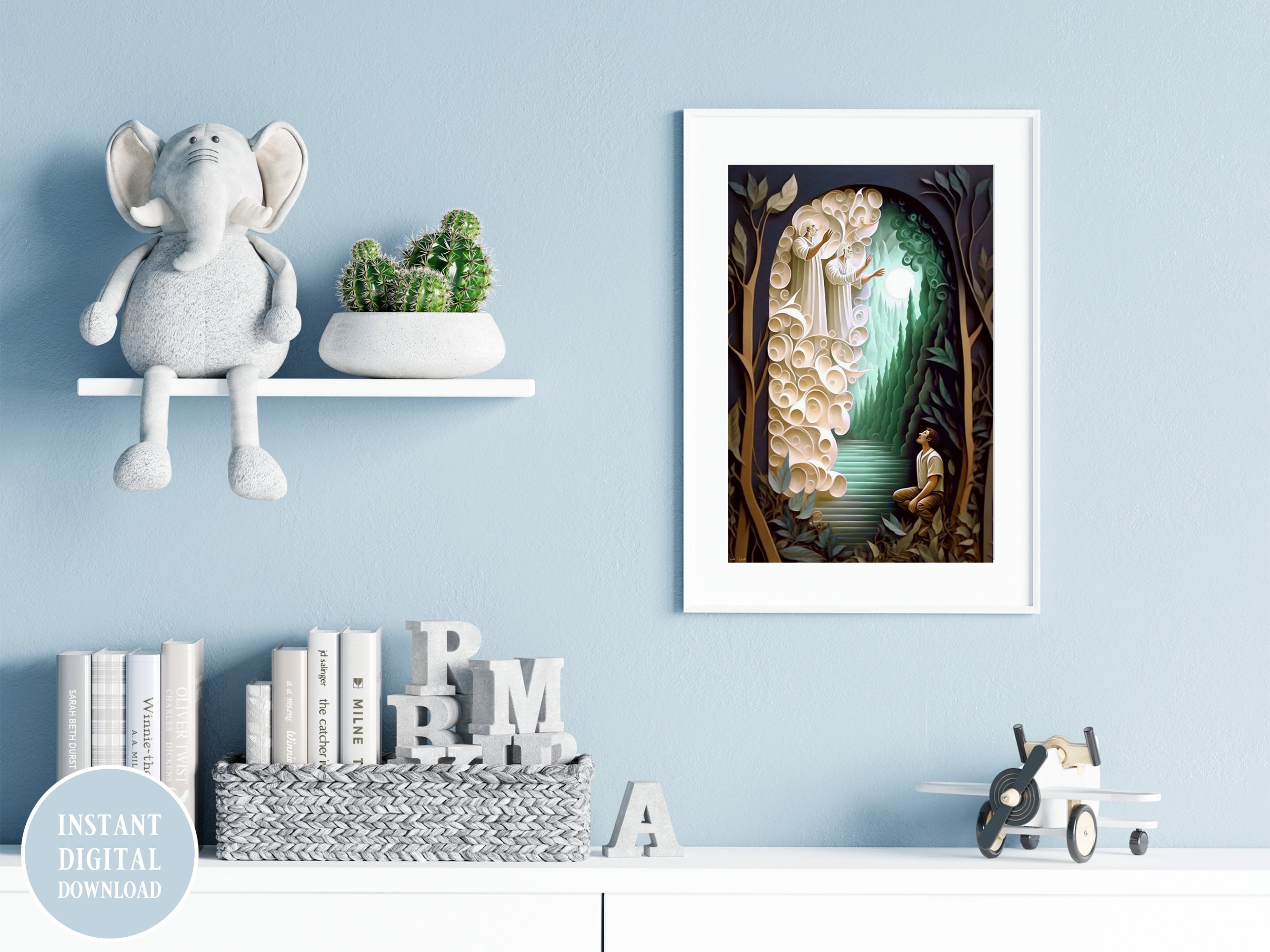 The First Vision LDS Art, Kids Room Decor, Joseph Smith and Jesus ...