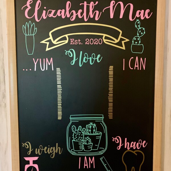 Baby Chalkboard - Etsy