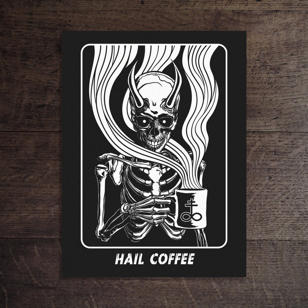 HAIL COFFEE Art Print - Etsy