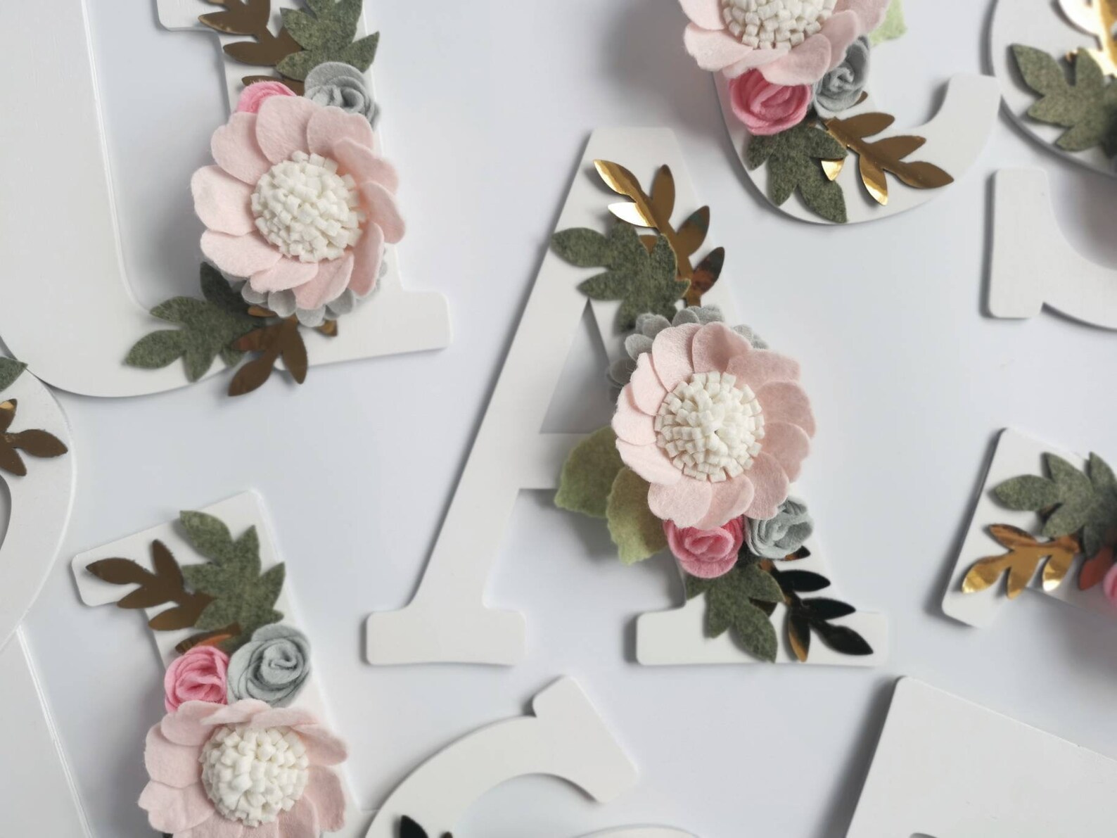 Personalised Floral Letter Baby Room Decor Nursery Wall Decor | Etsy