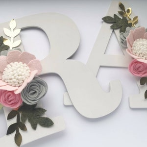 Personalised Floral Letter Baby Room Decor Nursery Wall Decor | Etsy