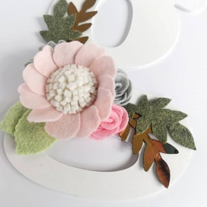 Personalised Floral Letter Baby Room Decor Nursery Wall Decor | Etsy