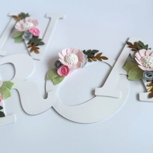 Personalised Floral Letter Baby Room Decor Nursery Wall Decor | Etsy