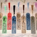 Custom Wood Bookmarks 9 Different Pattern Available, Personalized Gifts ...
