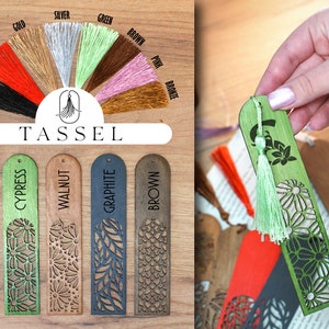 Custom Wood Bookmarks 9 Different Pattern Available, Personalized Gifts ...