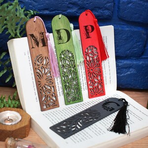 Custom Wood Bookmarks 9 Different Pattern Available, Personalized Gifts ...