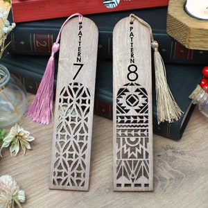 Personalized Wooden Bookmark With Custom Engraving, Unique Pattern ...