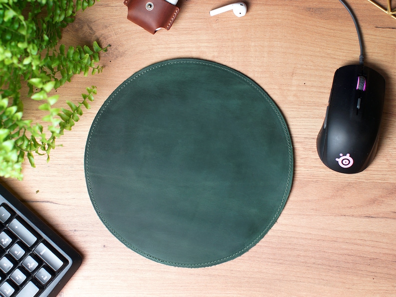 Leather Mouse Pad 5 Colors Available Personalized Mouse Pad - Etsy