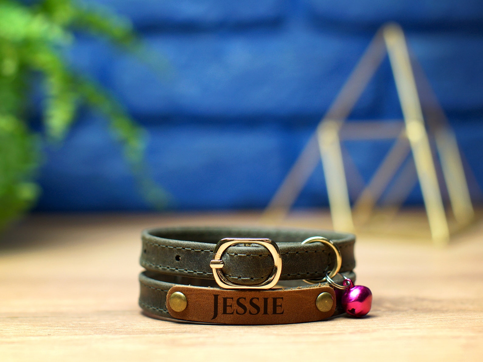 Personalized Cat Collar With Name Tag Leather Cat Collar With - Etsy