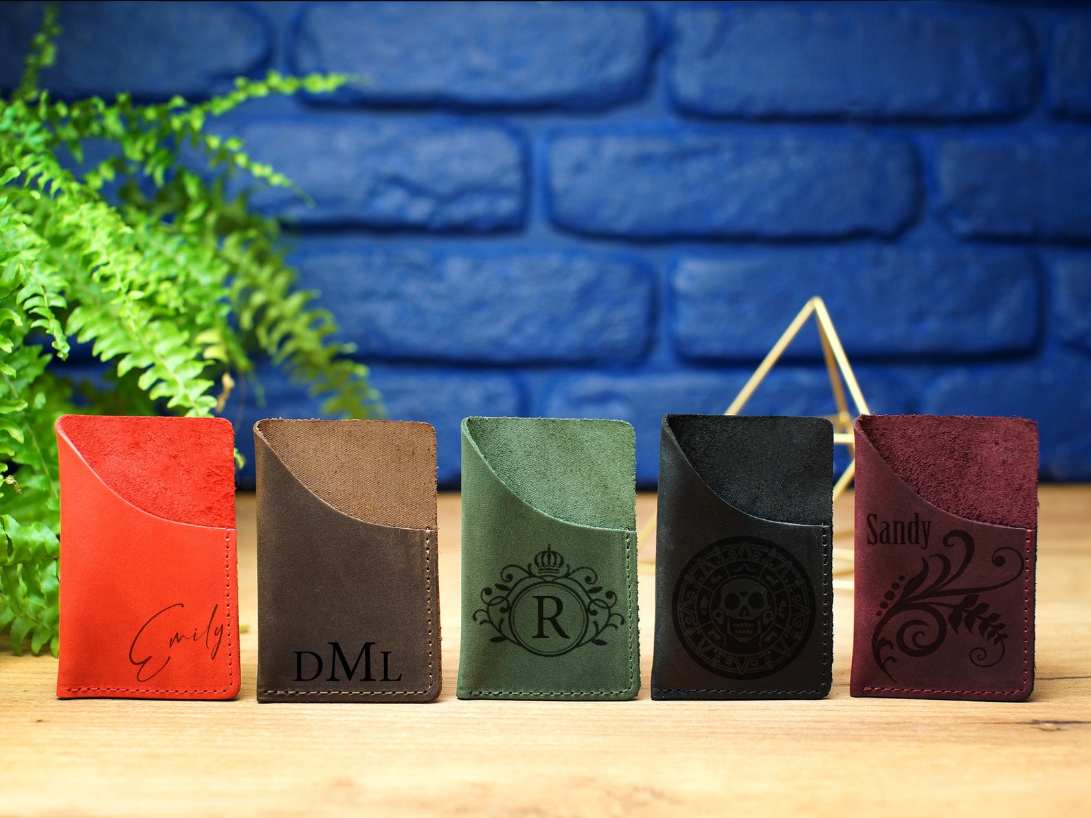 Personalized Credit Card Holder, Leather Card Holder, Custom Credit ...