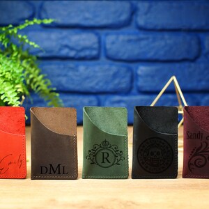 Personalized Credit Card Holder, Leather Card Holder, Custom Credit ...