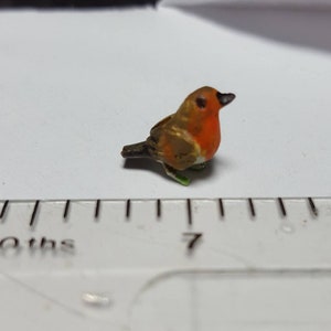 1 X Hand Made Miniature Robin Bird | Etsy UK