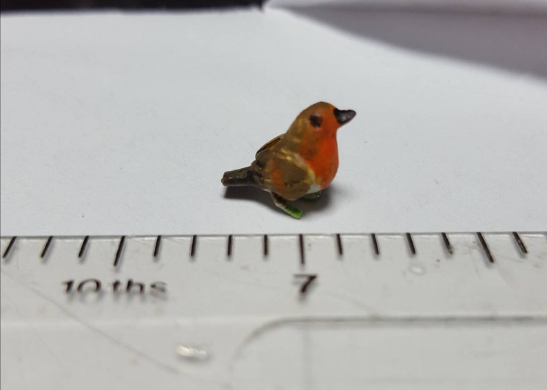 1 X Hand Made Miniature Robin Bird | Etsy UK