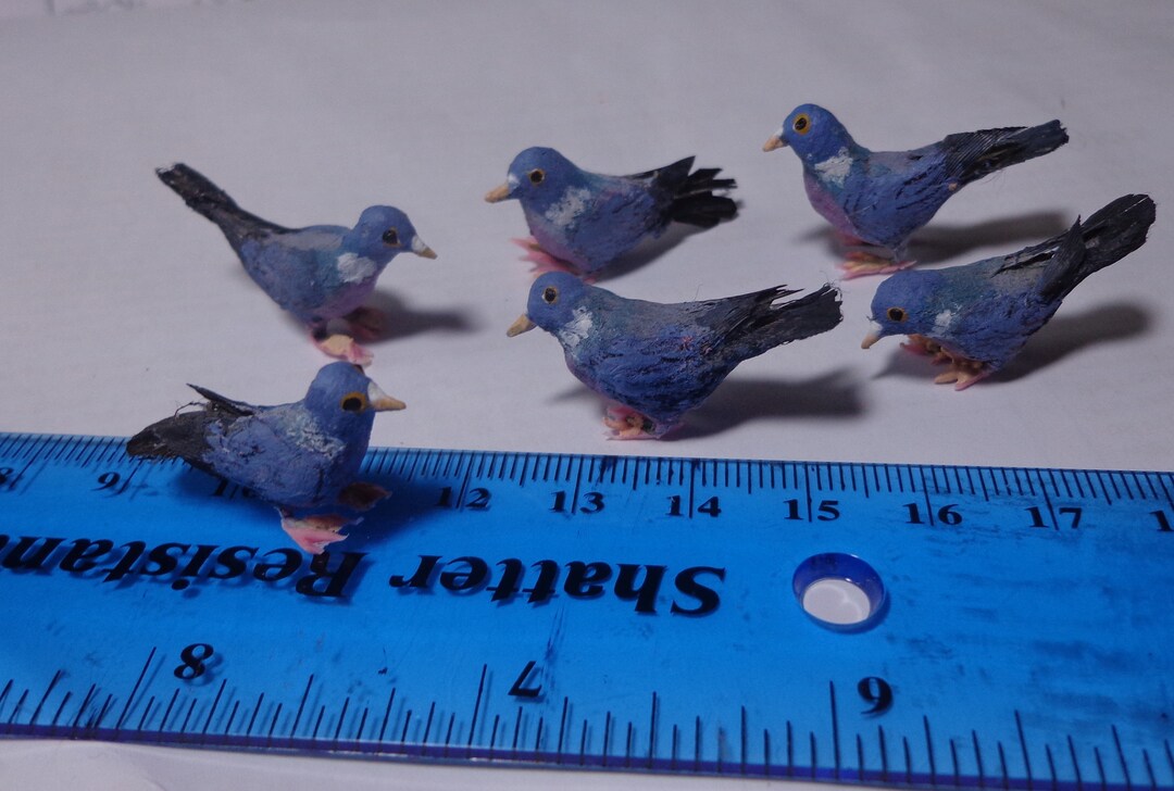 1;12 Scale 1 X Wood Pigeon Bird Doll House Miniature Bird , Garden - Etsy