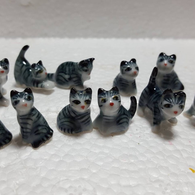Ceramic Tiny Kitten - Etsy UK