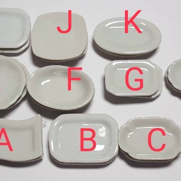 White Ceramic Plate - Etsy